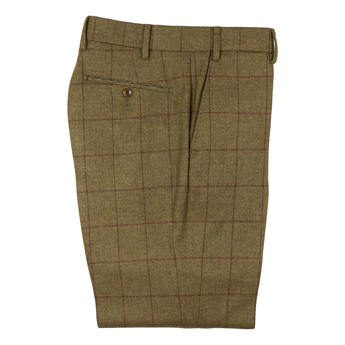 Amber with Maroon Windowpane Geelong Lambswool Trouser – The Andover Shop