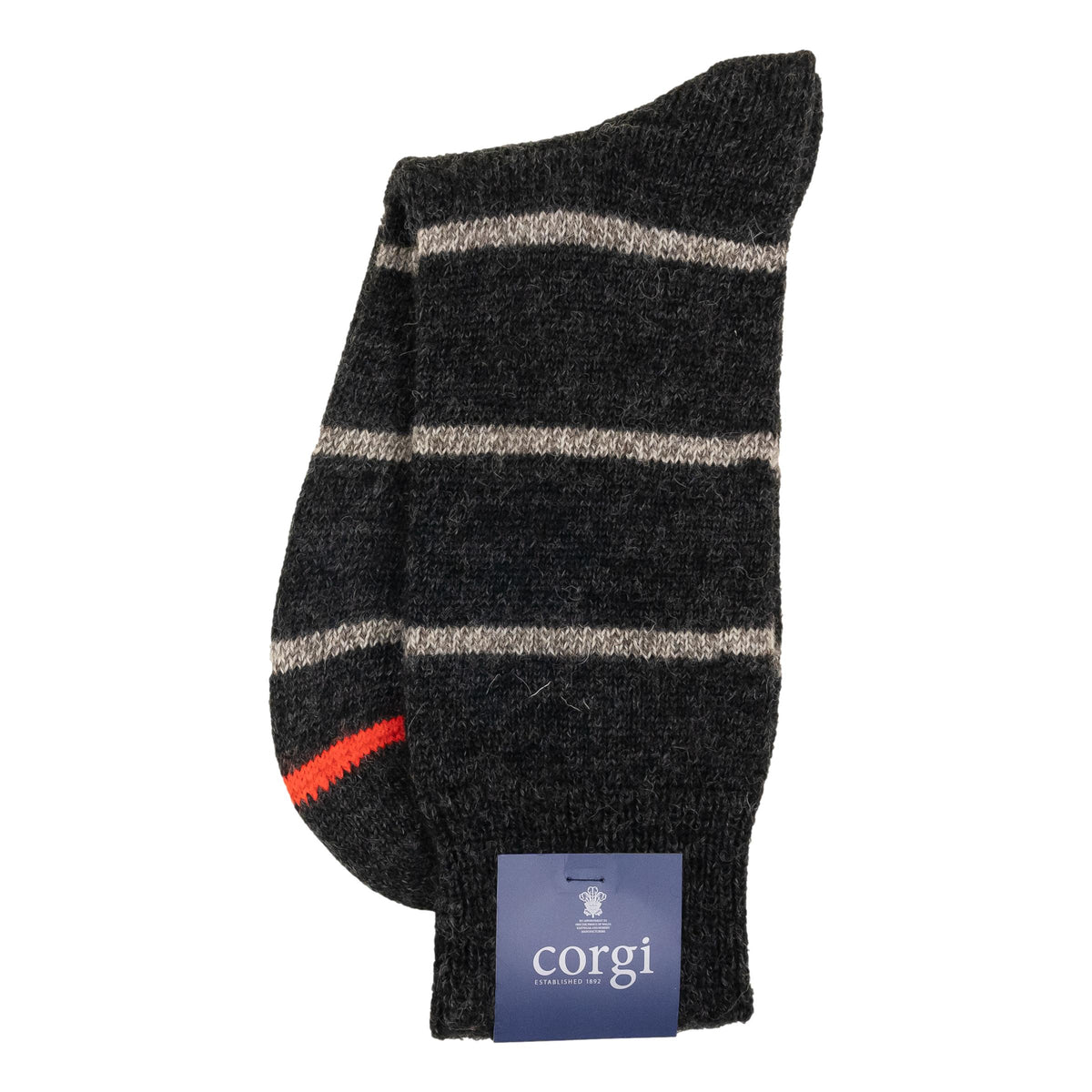 Striped Heavy Wool Midcalf Dress Sock – The Andover Shop