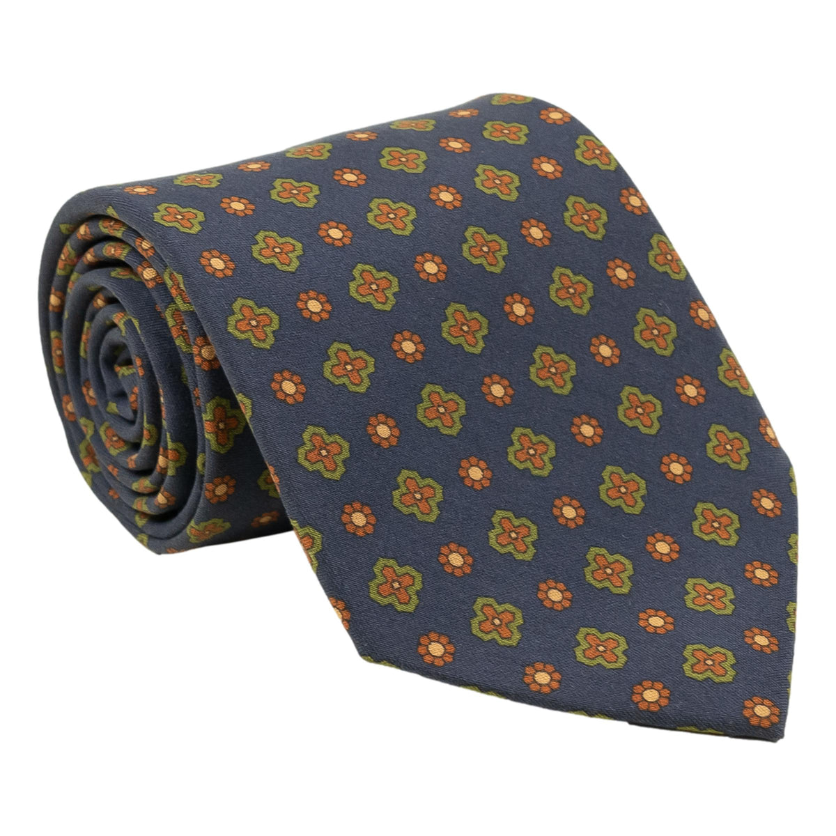 Multicolor Shield Motif Silk Tie – The Andover Shop