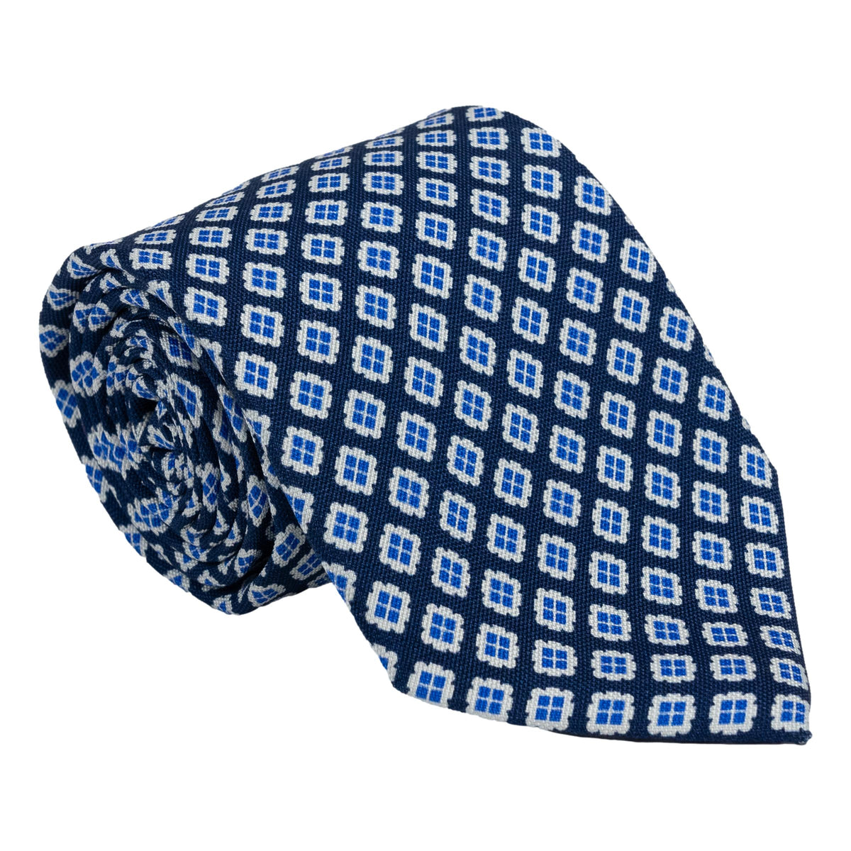 Quattro Diamond Motif Silk Tie – The Andover Shop