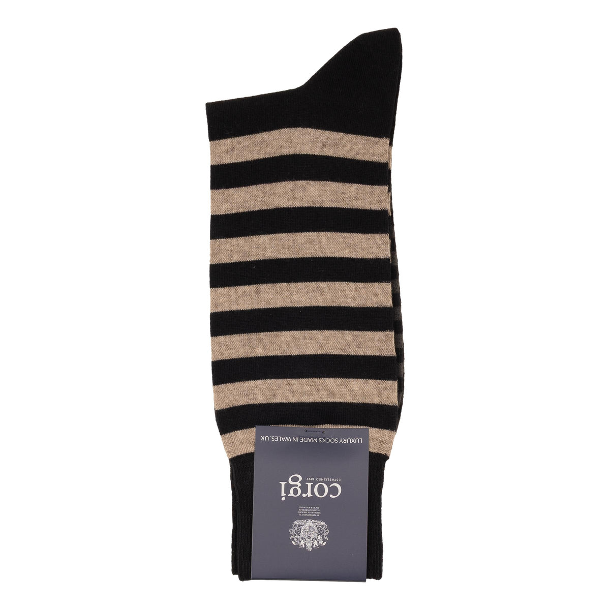 Stripe Cotton and Cashmere Mid-Calf Dress Sock – The Andover Shop