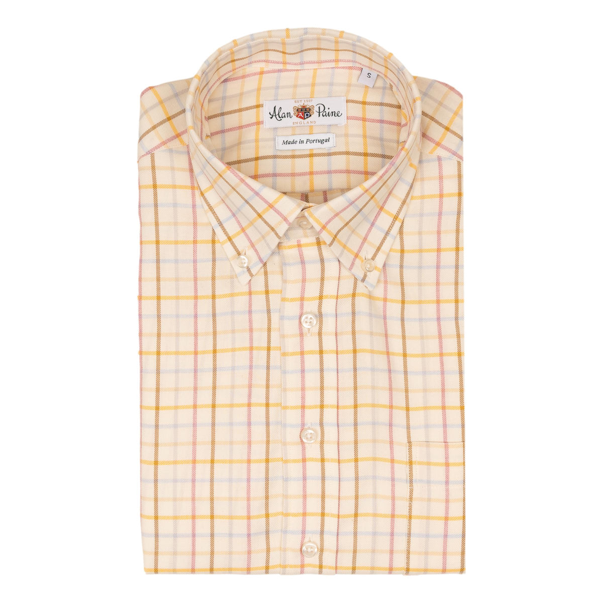 Raspberry, Maize, and Light Blue Tattersall Sport Shirt – The Andover Shop