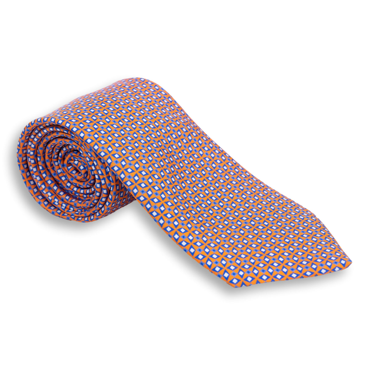 Abstract Diamond Pattern Silk Print Tie – The Andover Shop