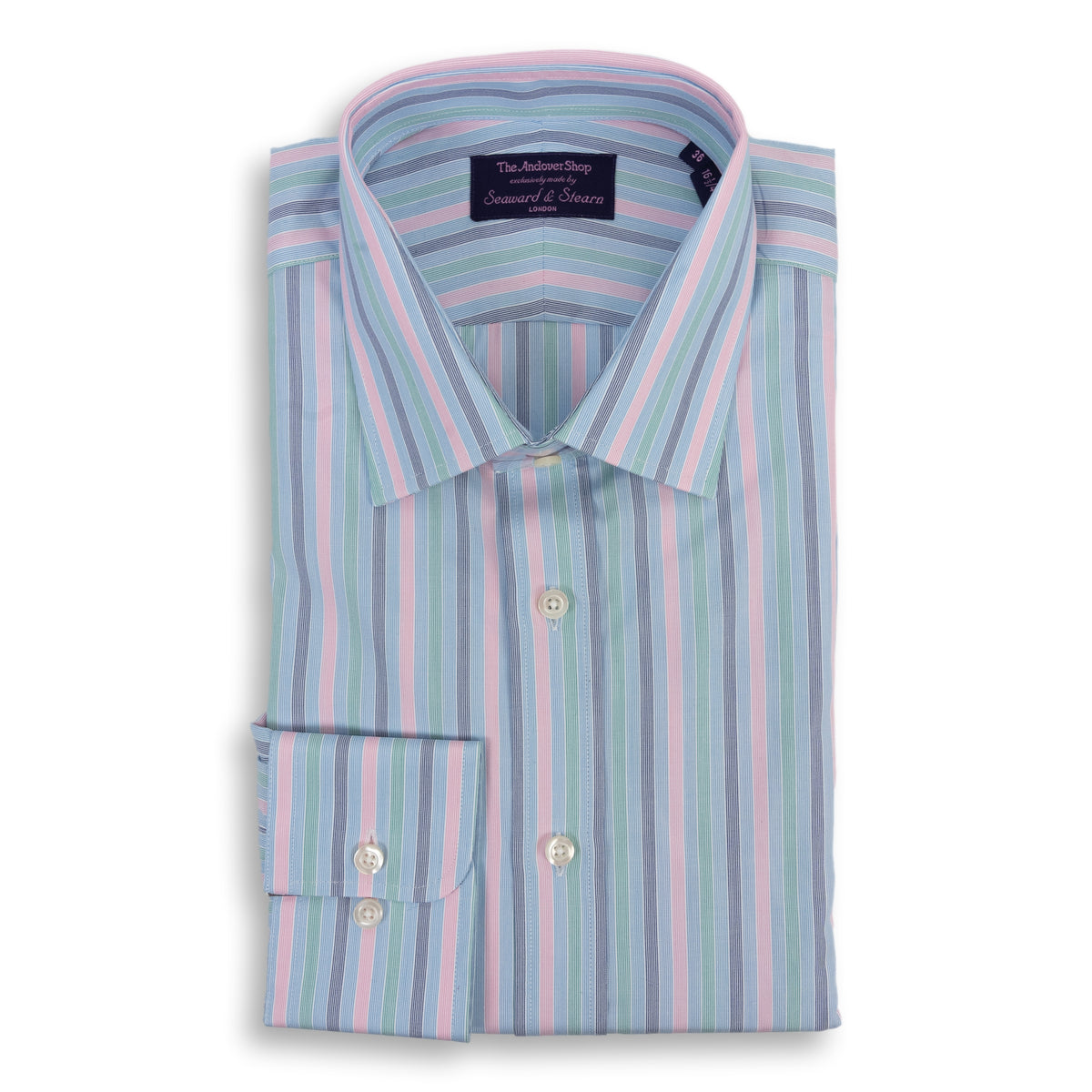 Multi-Color Fun Stripe Spread Collar Dress Shirt – The Andover Shop