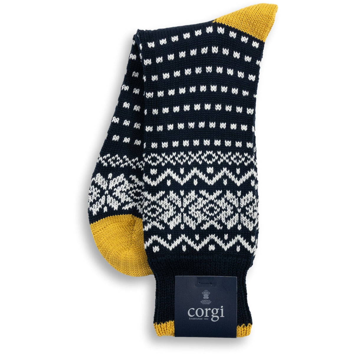 Snowflake Pattern Heavy Wool Midcalf Dress Sock – The Andover Shop