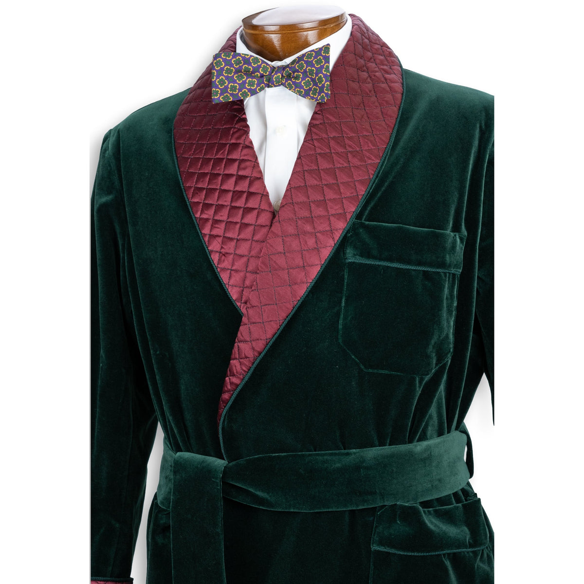 Green Velvet Smoking Jacket – The Andover Shop