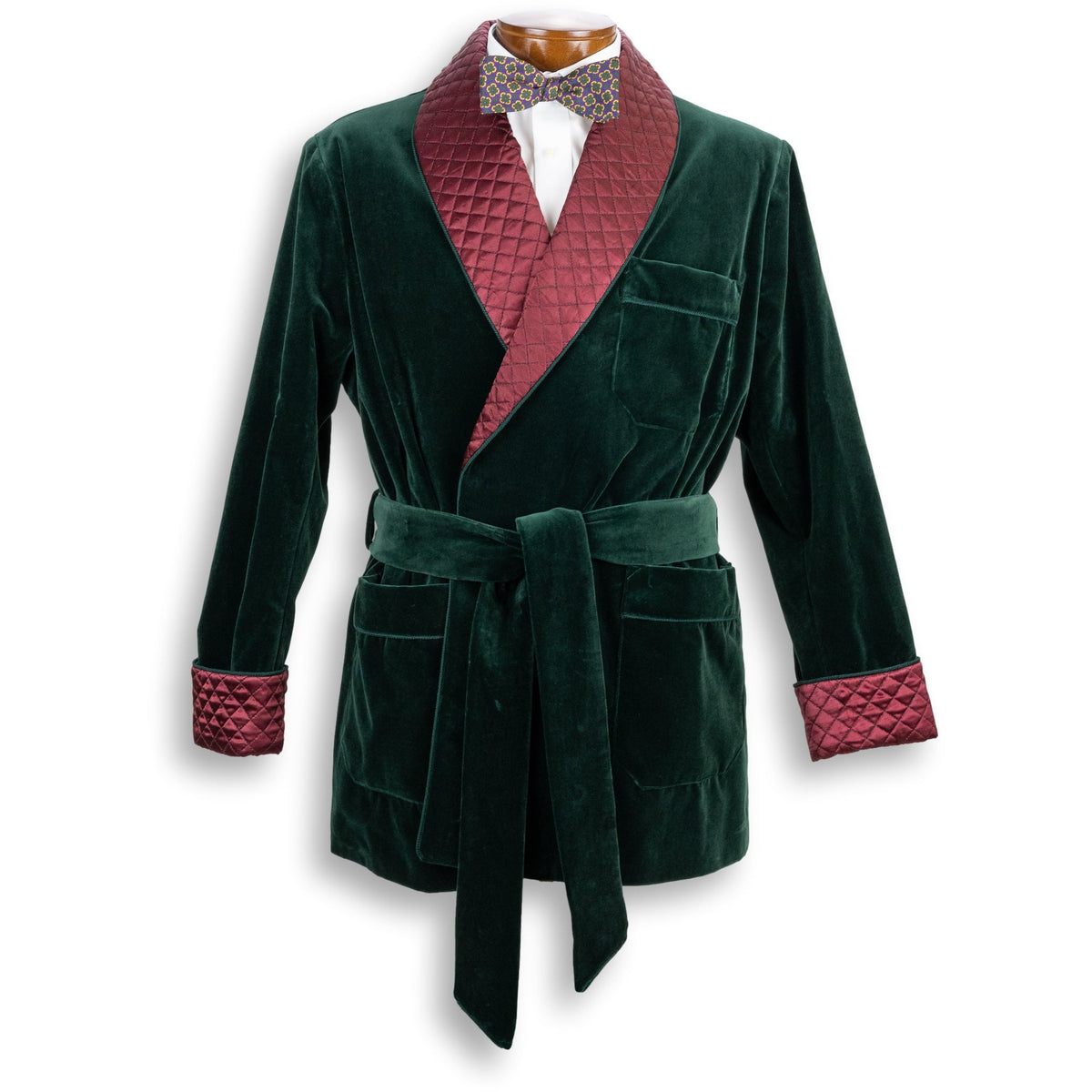 Green Velvet Smoking Jacket – The Andover Shop