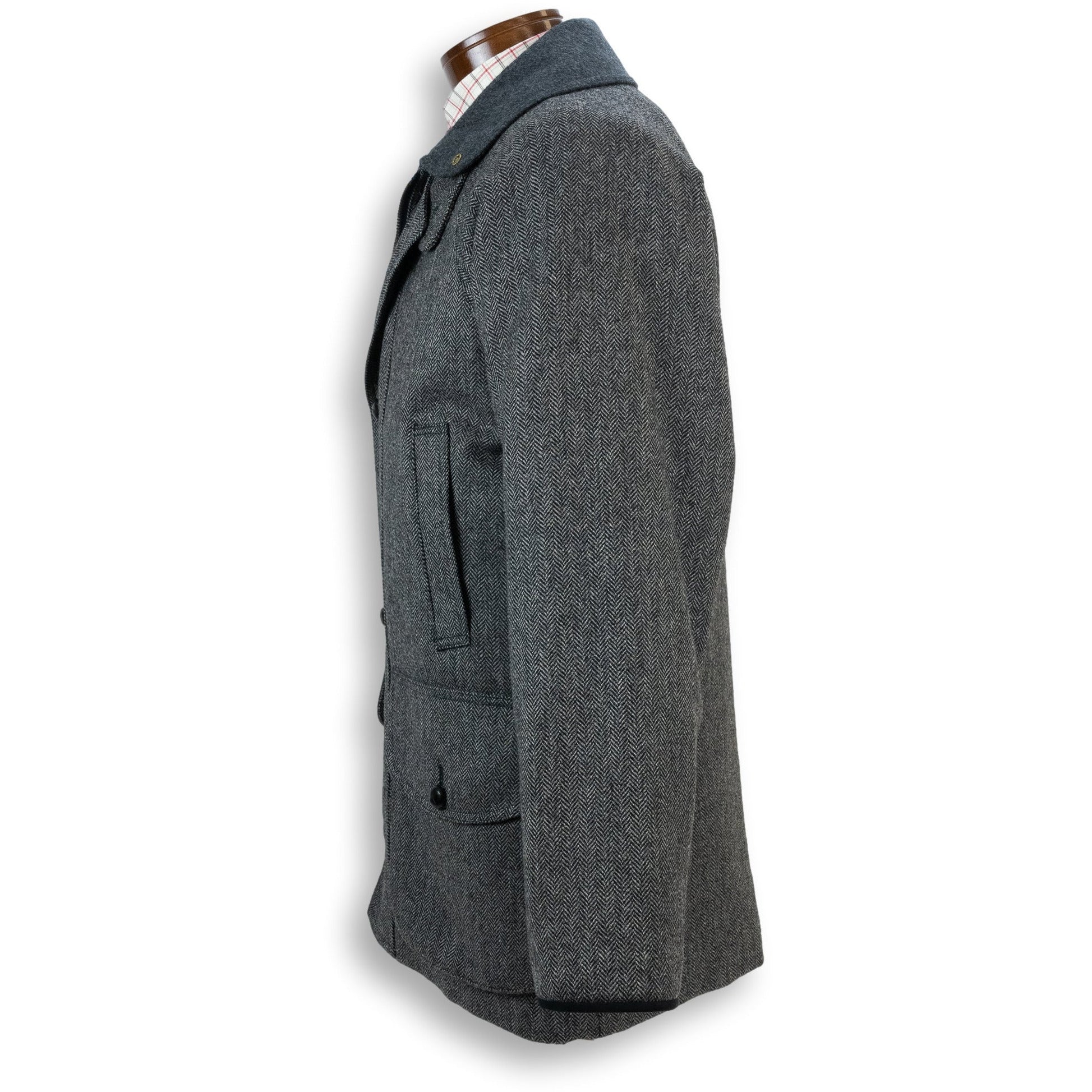 Chrysalis Chiltern Grey Herringbone Tweed Field Coat – The Andover Shop