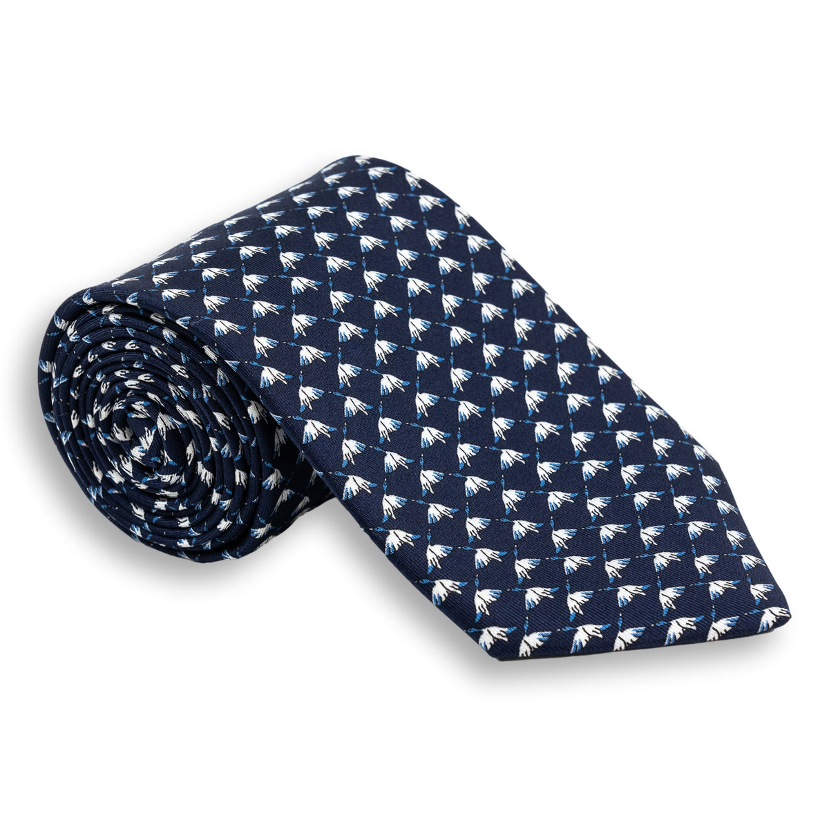 Flying Duck Pattern Silk Print Tie – The Andover Shop