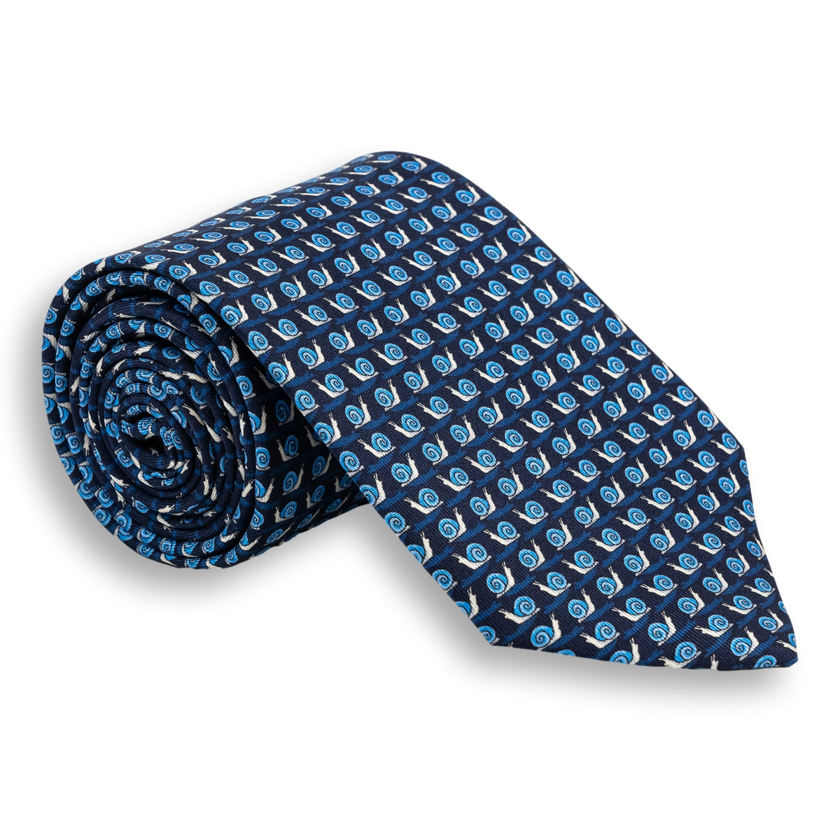 Snail Pattern Silk Print Tie – The Andover Shop